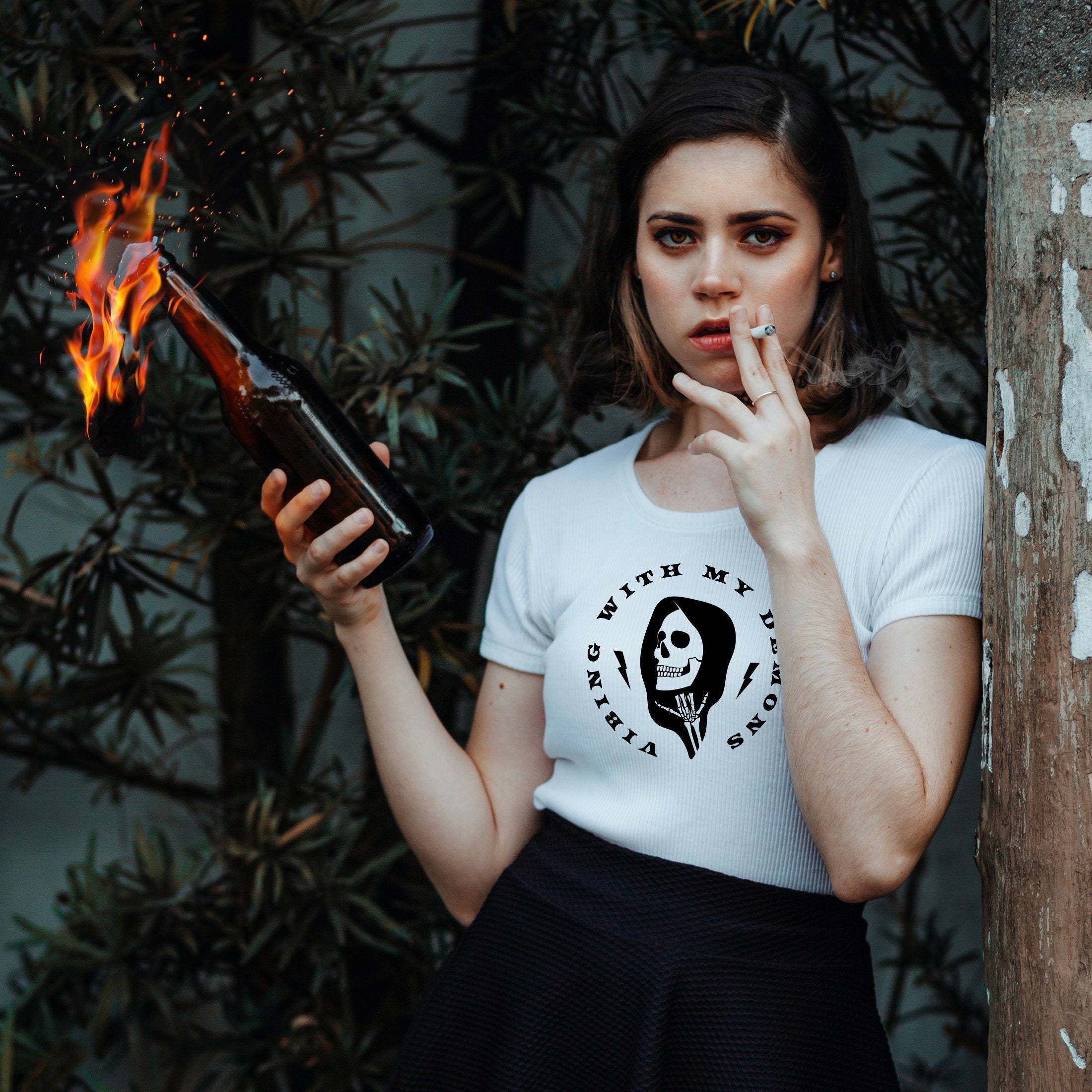 Vibing With My Demons Grim Reaper Halloween Its a Vibe - Etsy