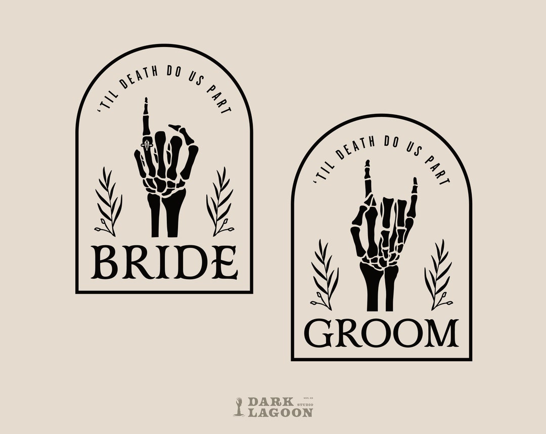 Spooky Bride and Groom Couple Design, Spooky Bride, Spooky Groom ...