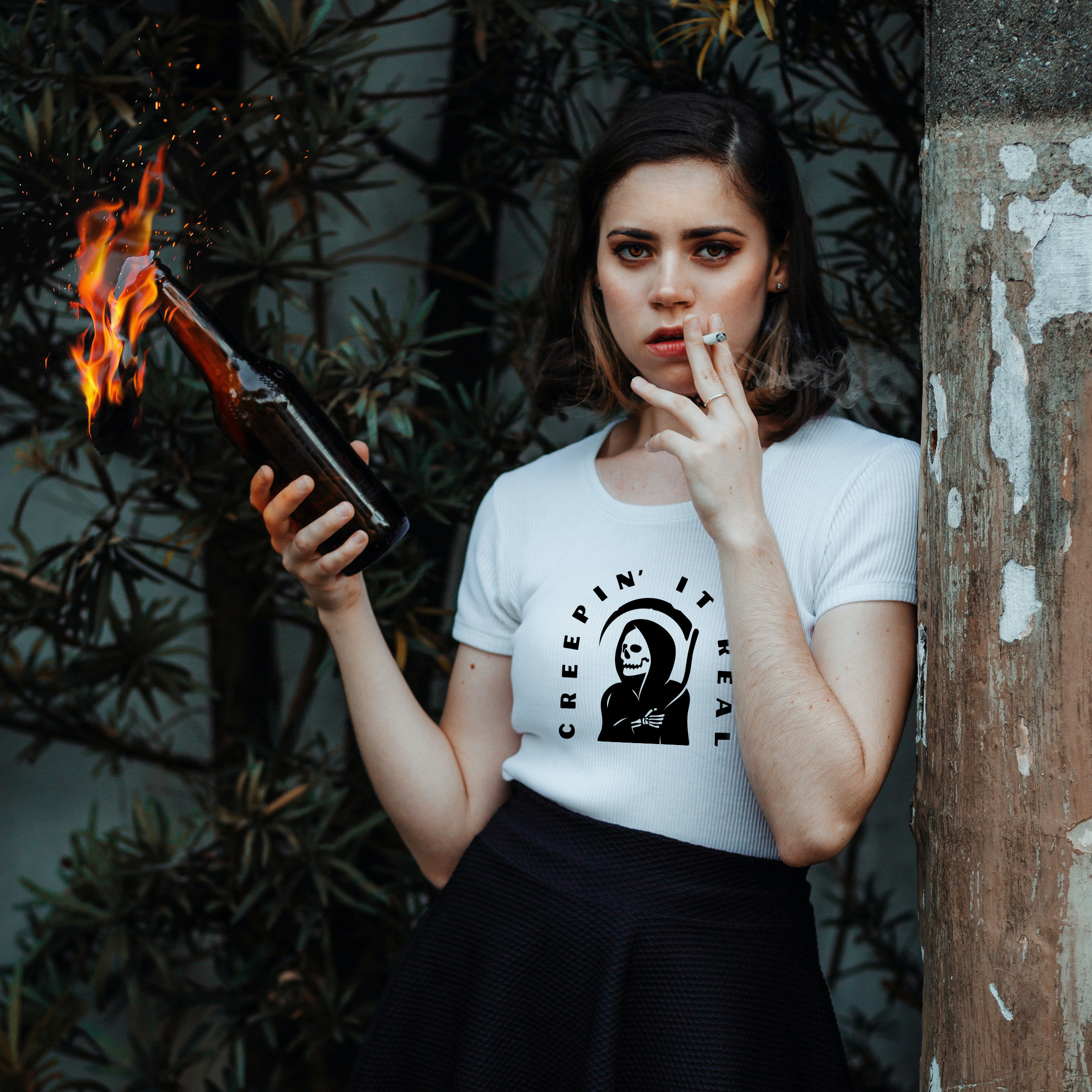 Creepin' It Real Grim Reaper Halloween Creeping It - Etsy