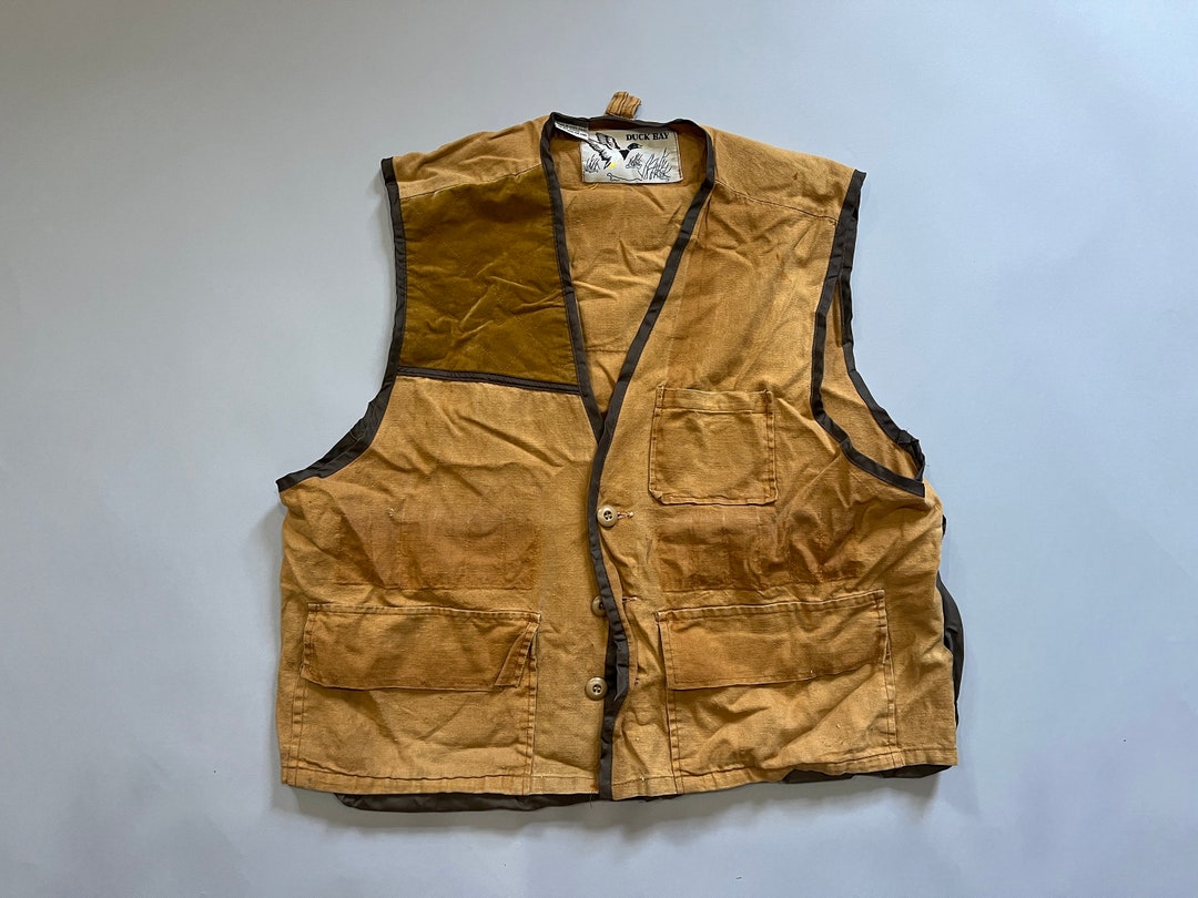 Vintage Duck Bay Hunting Vest mens M - Etsy