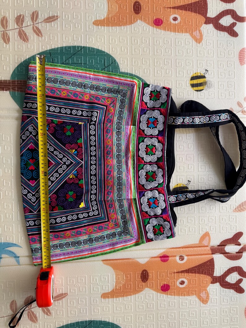 Authentic Handmade Hmong Embroidered Handbag – Unique Handbag for Women ...