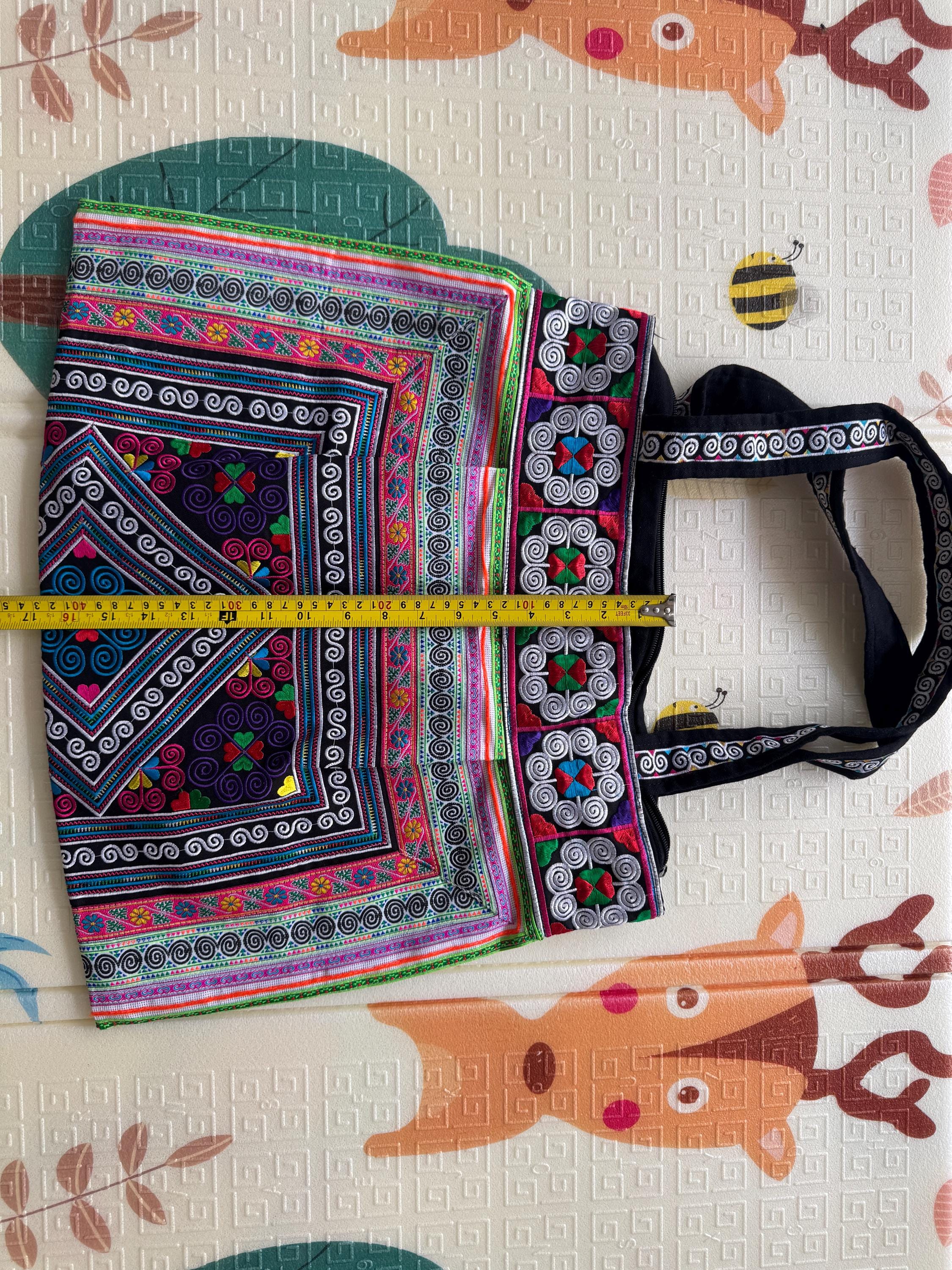 Authentic Handmade Hmong Embroidered Handbag – Unique Handbag for Women ...