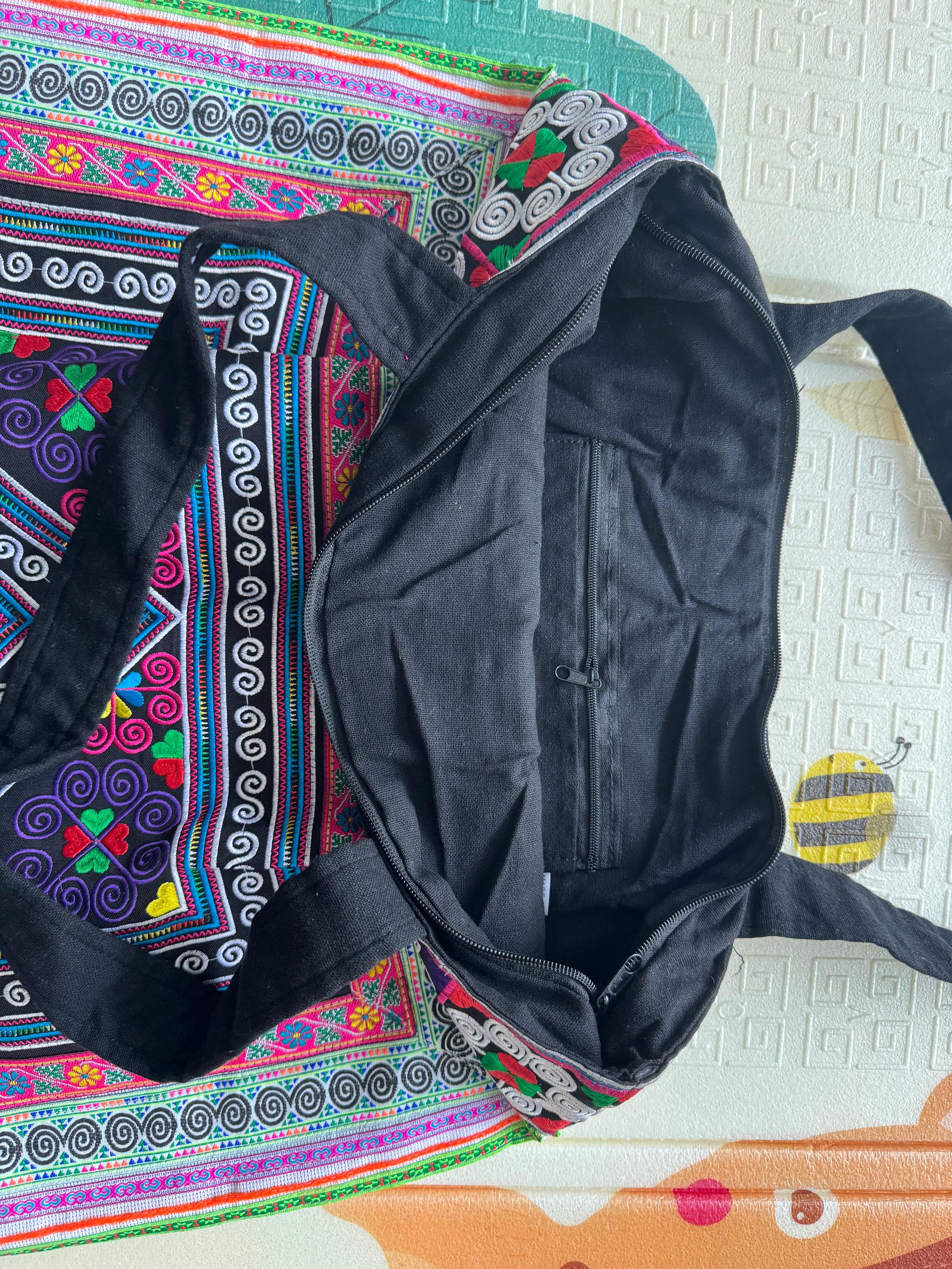 Authentic Handmade Hmong Embroidered Handbag – Unique Handbag for Women ...