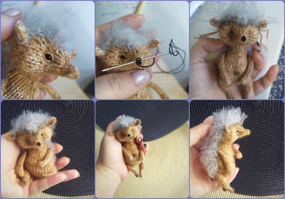 Hedgehog Knitting Pattern. Animal Pattern for Making Amigurumi Toy ...
