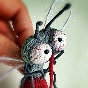 Mosquito Brooch Crochet Pattern, Funny Kids Toy, Small Brooch or ...