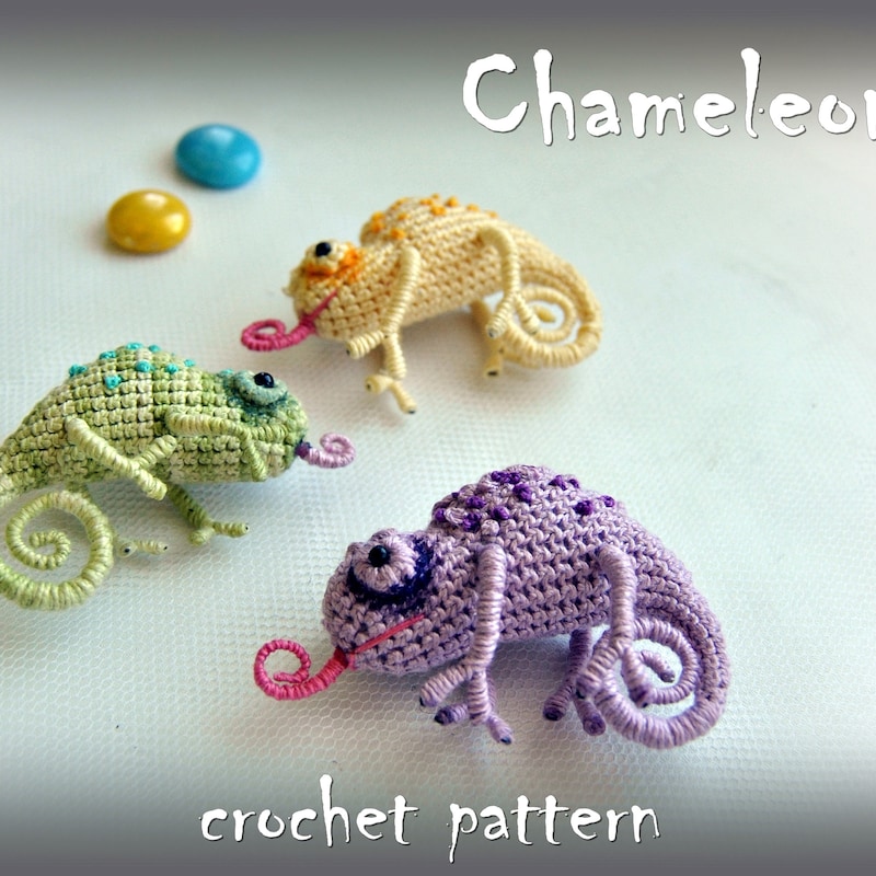 Crochet Chameleon Pattern - Etsy