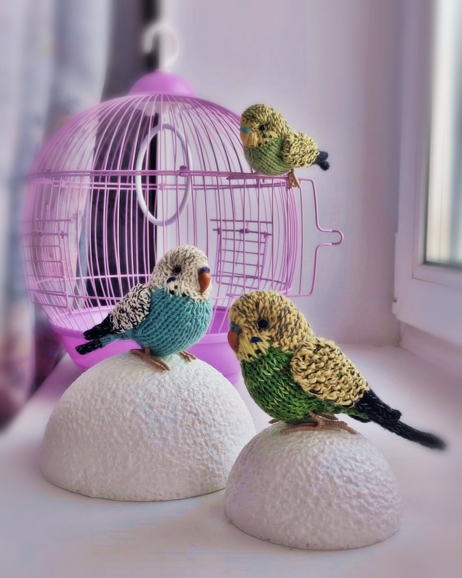 Budgie Knitting Pattern, Cute Knit Parrot Pattern. Detailed аmigurumi ...