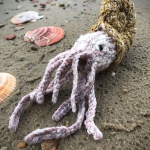 Ammonite Pattern - Knitted Shell toy Pattern – Cute Spiral Shell – DIY ...