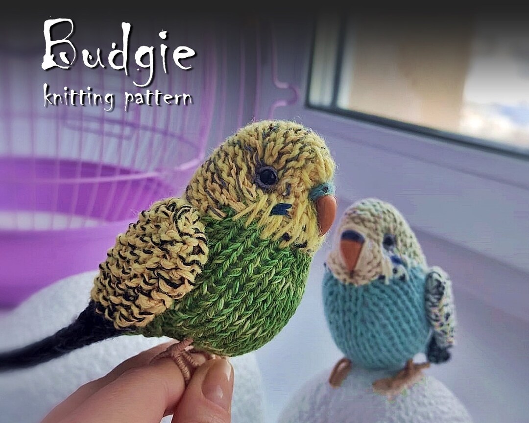 Budgie Knitting Pattern, Cute Knit Parrot Pattern. Detailed аmigurumi Pattern, Ebook Tutorial ...