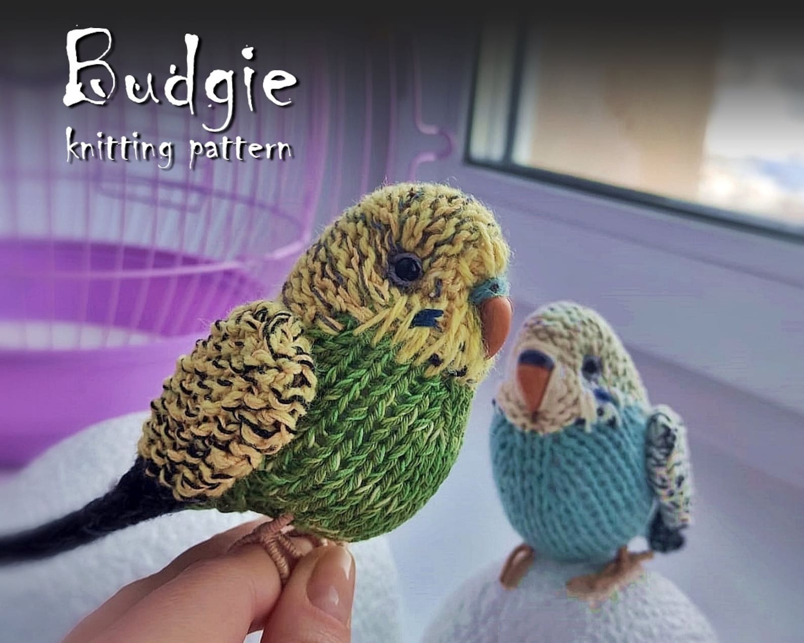 Budgie Knitting Pattern, Cute Knit Parrot Pattern. Detailed аmigurumi ...