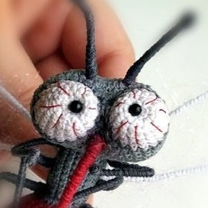 Mosquito Brooch Crochet Pattern, Funny Kids Toy, Small Brooch or ...