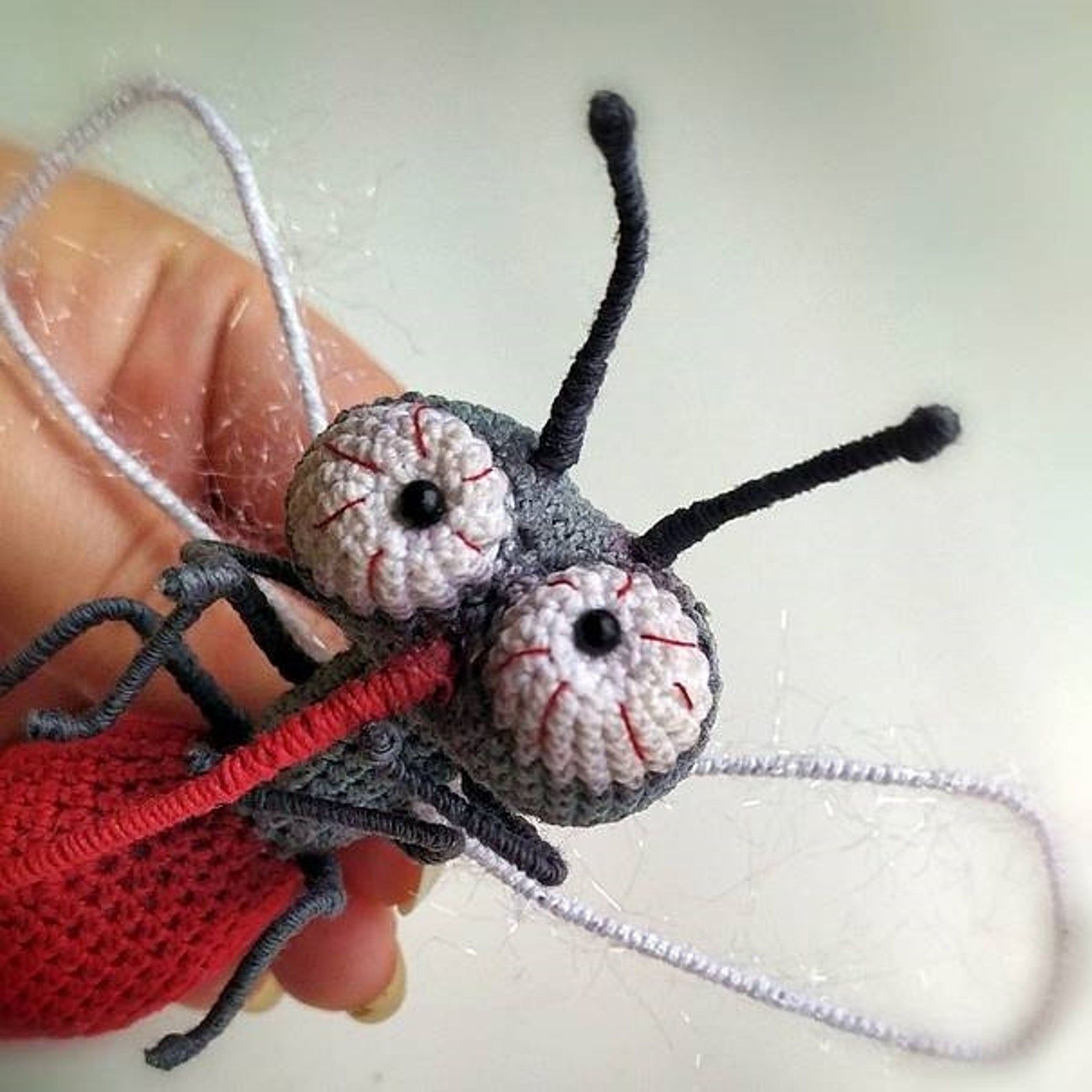 Mosquito Brooch Crochet Pattern, Funny Insect Toy (PDF Pattern) - Etsy