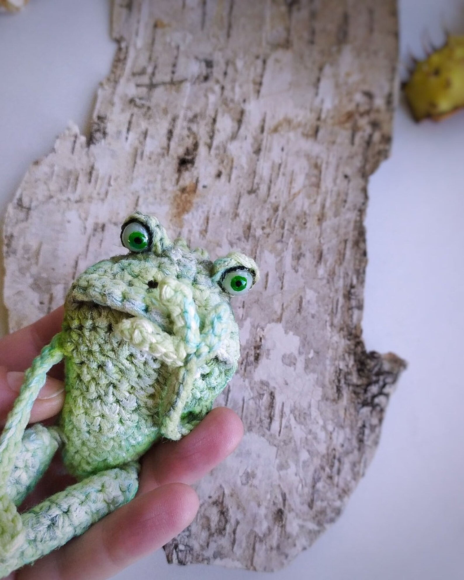 Crochet Frog Pattern, Crochet Amigurumi Animal Doll. Green Frog Crochet ...