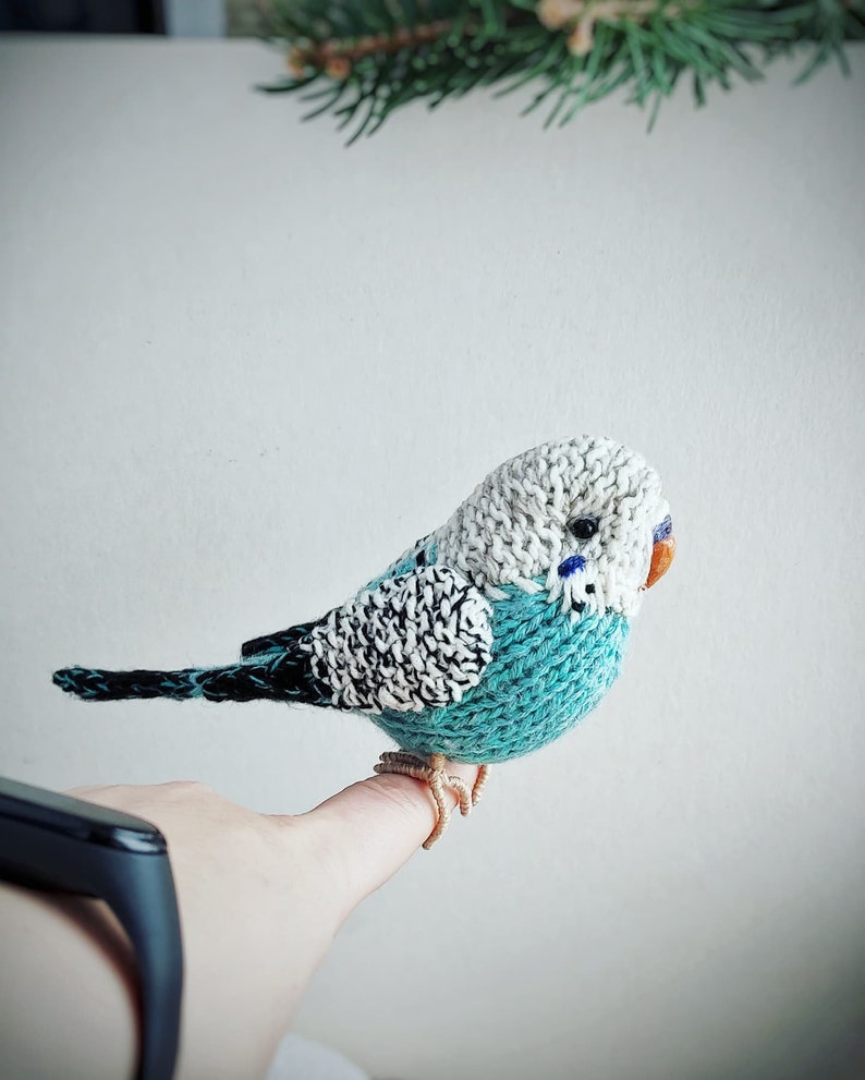 Budgie Knitting Pattern, Cute Knit Parrot Pattern. Detailed аmigurumi ...