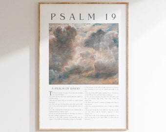 Psalm 19:14 Printable Bible Verse Art Print 8x10 Digital Wall - Etsy
