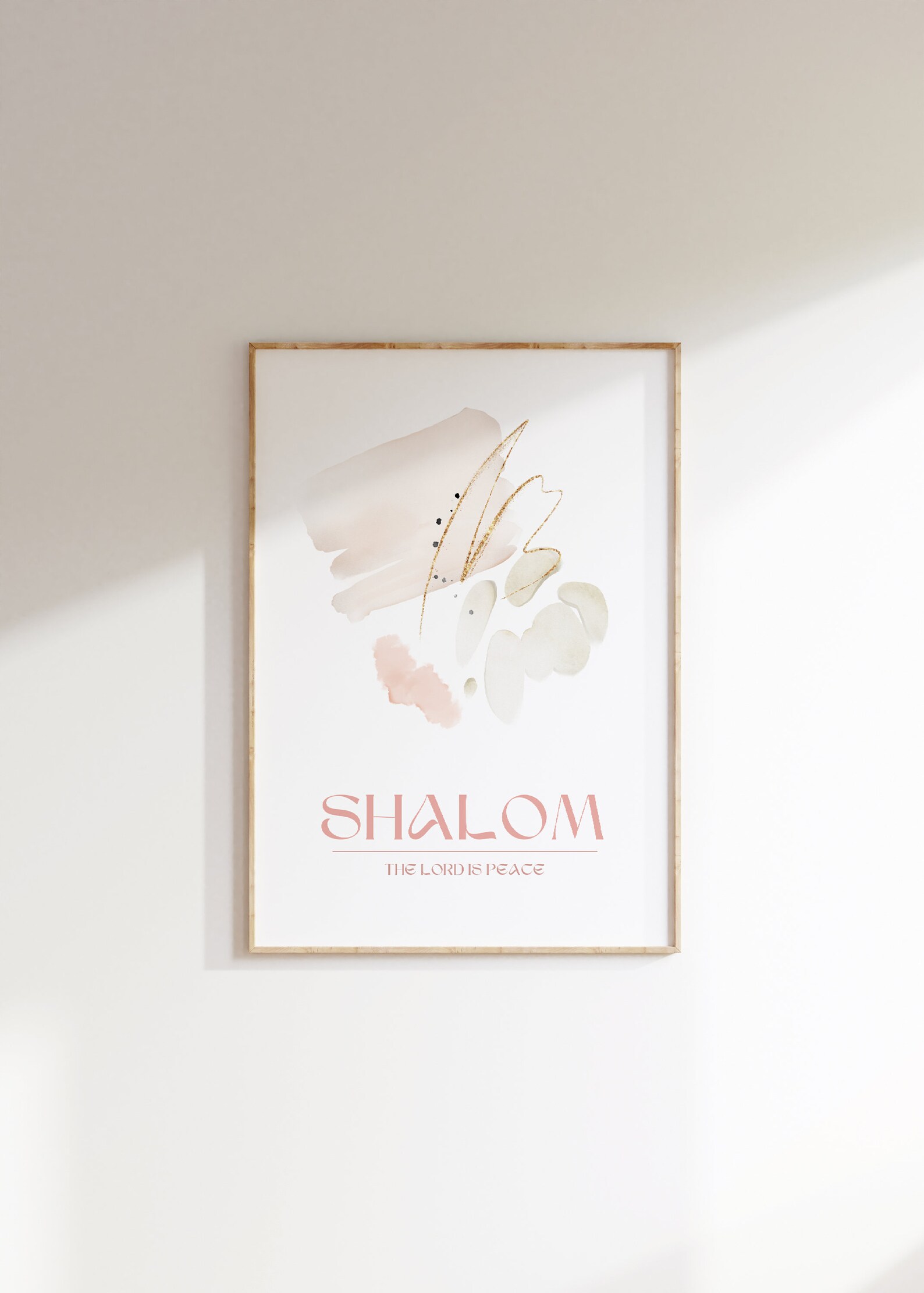 Shalom Name of God Printable Wall Art Modern Christian Art - Etsy