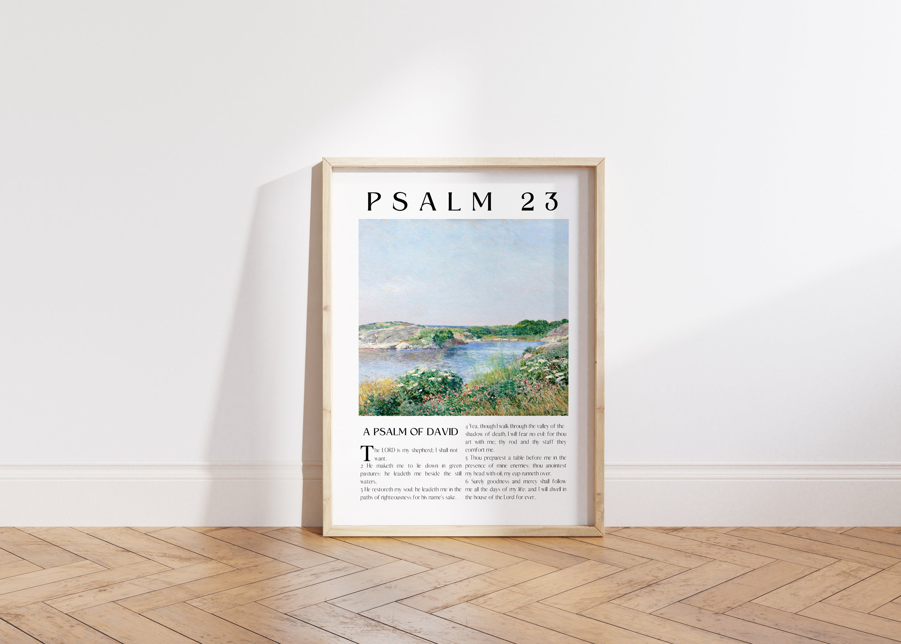 Psalm 23 KJV Scripture Wall Art the Lord is My Shepherd - Etsy UK