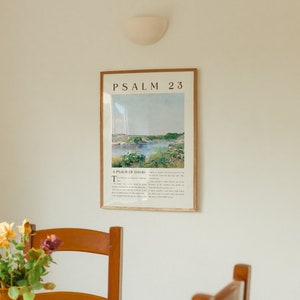 Psalm 23 Bible Verse Wall Art, the Lord is My Shepherd Christian Wall ...