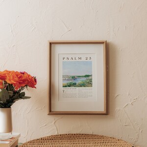 Psalm 23 Bible Verse Wall Art, the Lord is My Shepherd Christian Wall ...