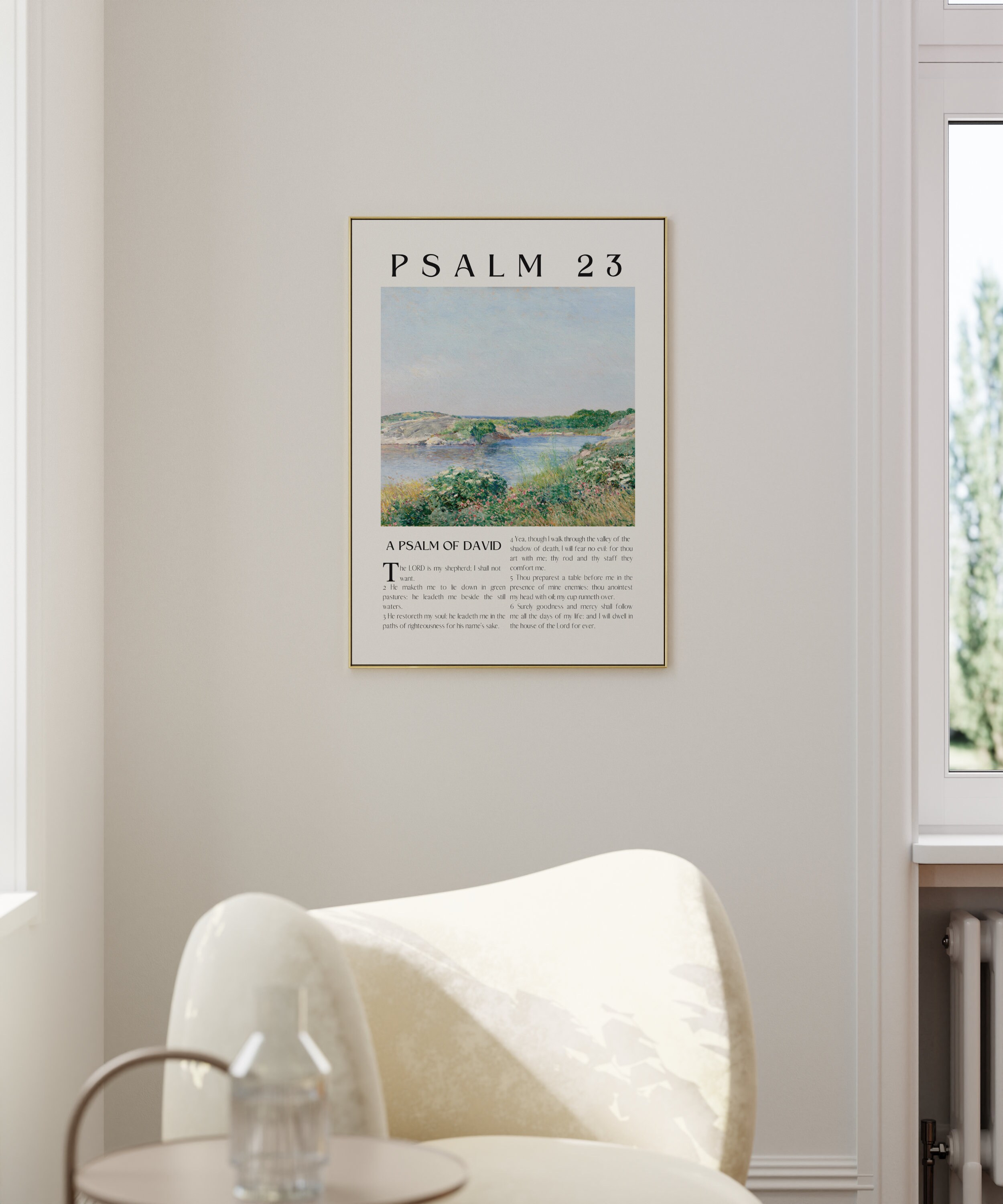 Psalm 23 KJV Scripture Wall Art the Lord is My Shepherd - Etsy UK