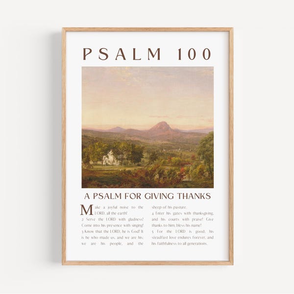 Psalm 100 - Etsy