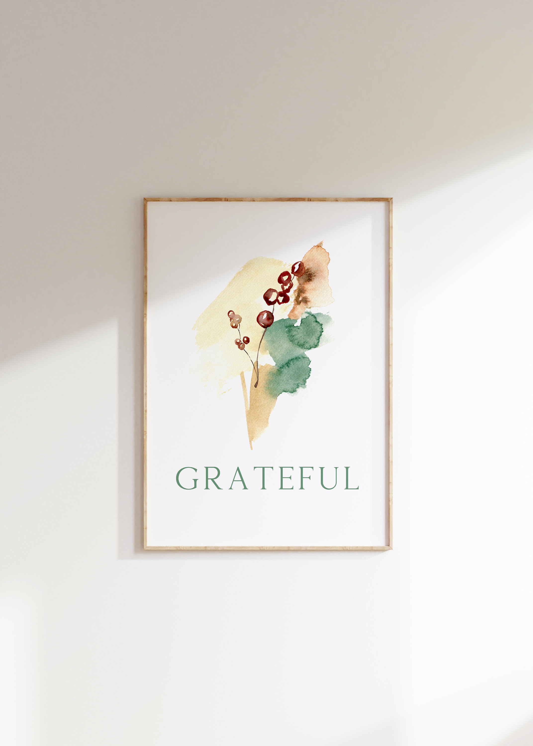 Grateful Abstract Art Christian Wall Art Set of 3 Thankful - Etsy