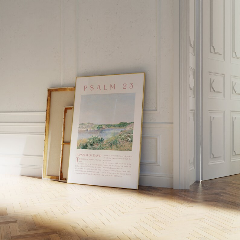 Psalm 23 Scripture Wall Art the Lord is My Shepherd Christian - Etsy