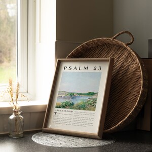 Psalm 23 Scripture Wall Art, the Lord is My Shepherd Christian Wall Art ...