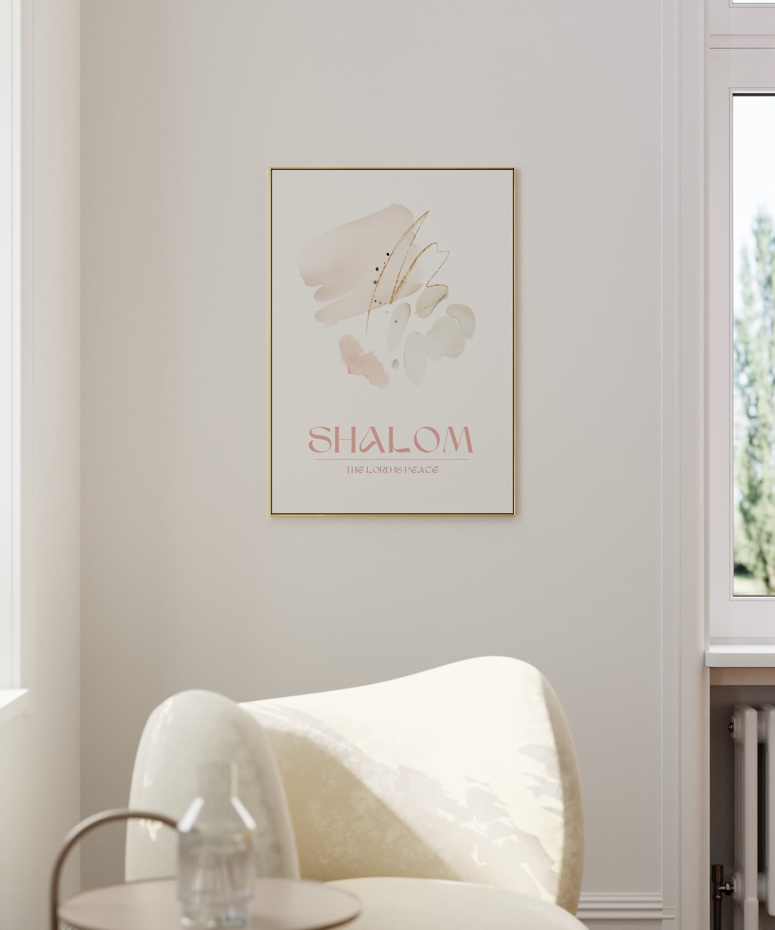 Shalom Name of God Printable Wall Art Modern Christian Art - Etsy