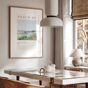 Psalm 23 Bible Verse Wall Art, the Lord is My Shepherd Christian Wall ...