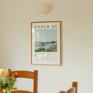 Psalm 23 Scripture Wall Art, the Lord is My Shepherd Christian Wall Art ...