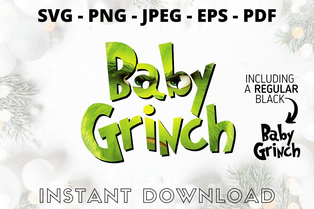 Baby Grinch SVG PNG Christmas Grinch Pregnancy Digital - Etsy
