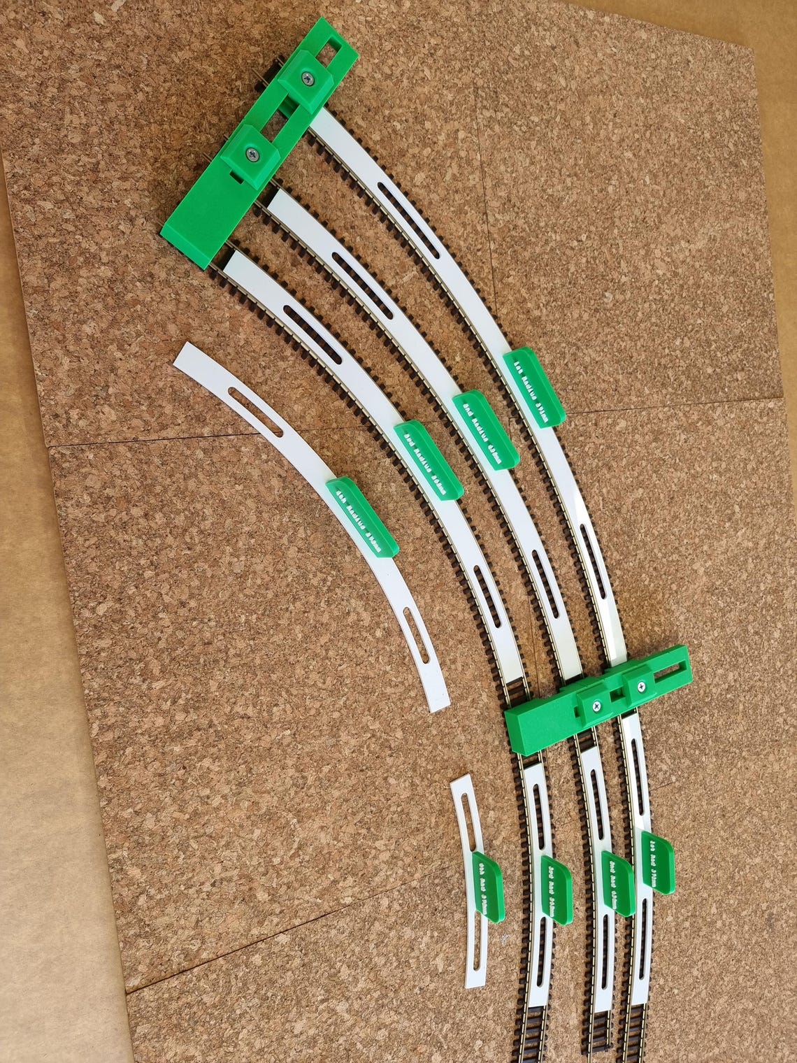 Model Railroad Track Radius Gauges HO / Oo and N Scale - Etsy