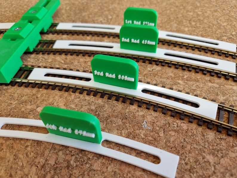 Model Railroad Track Radius Gauges HO / Oo and N Scale - Etsy