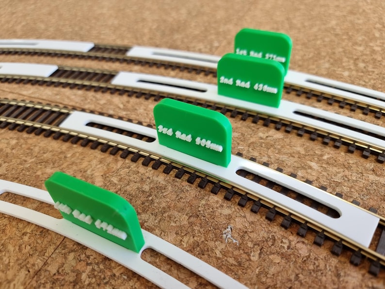 Model Railroad Track Radius Gauges HO / Oo and N Scale - Etsy