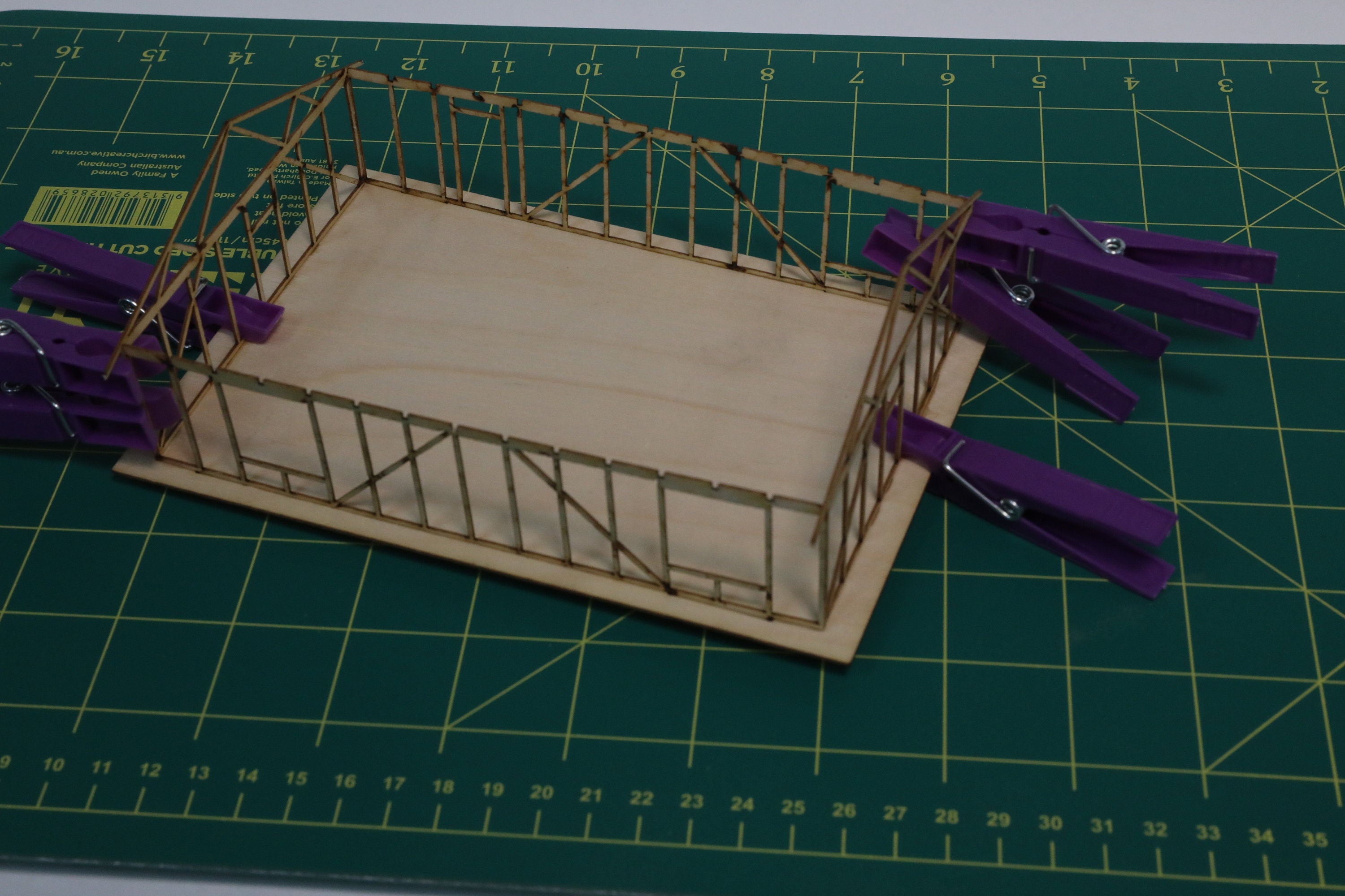 Unfinished HO or OO Scale House Laser Cut - Etsy