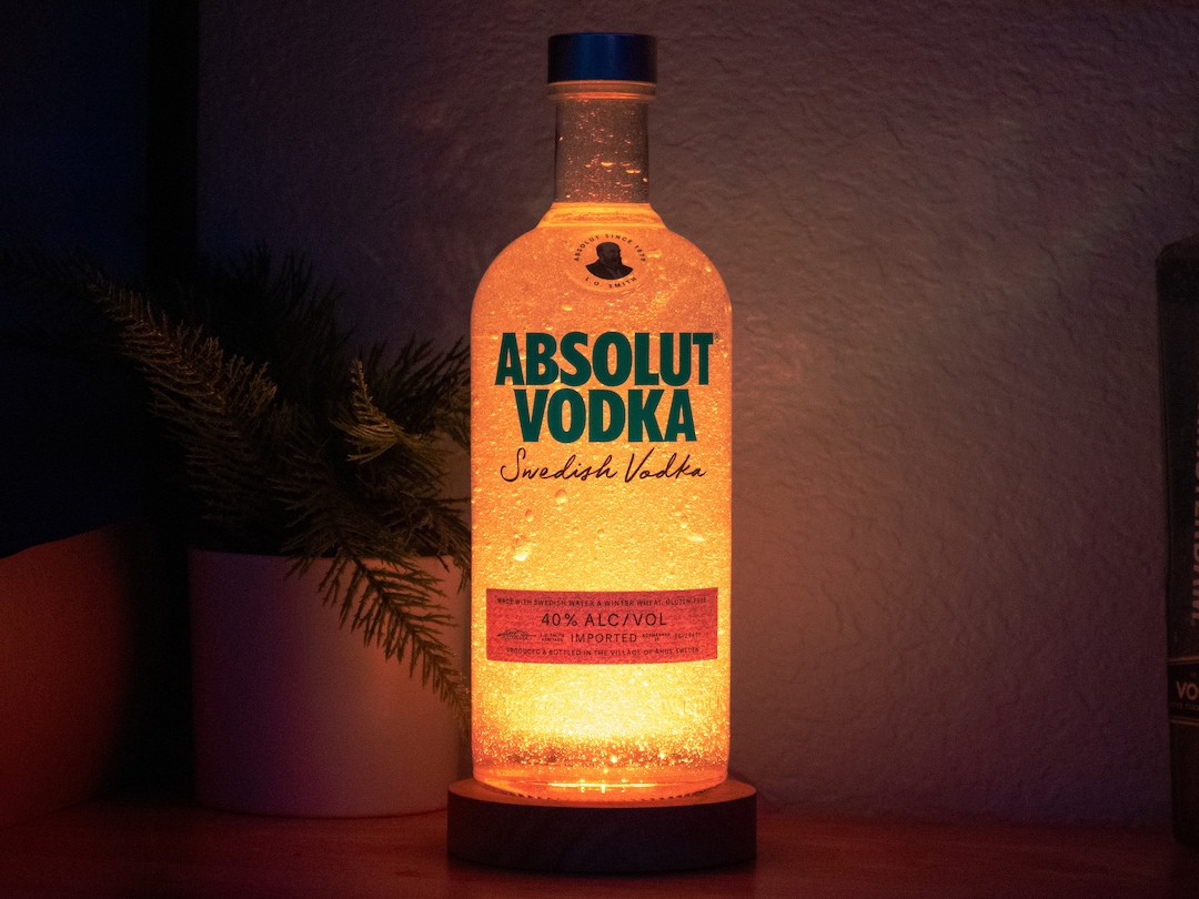 Absolut Vodka Bottle Light 750ml - Etsy