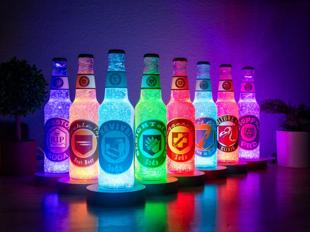 Perk a Cola Bottle Light XL Bundle (choose Your Own 8 Pack) - Etsy