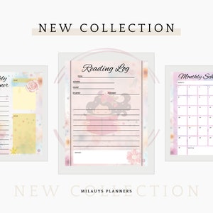 Printable and Downloadable Template Daily Planner Watercolor - Etsy