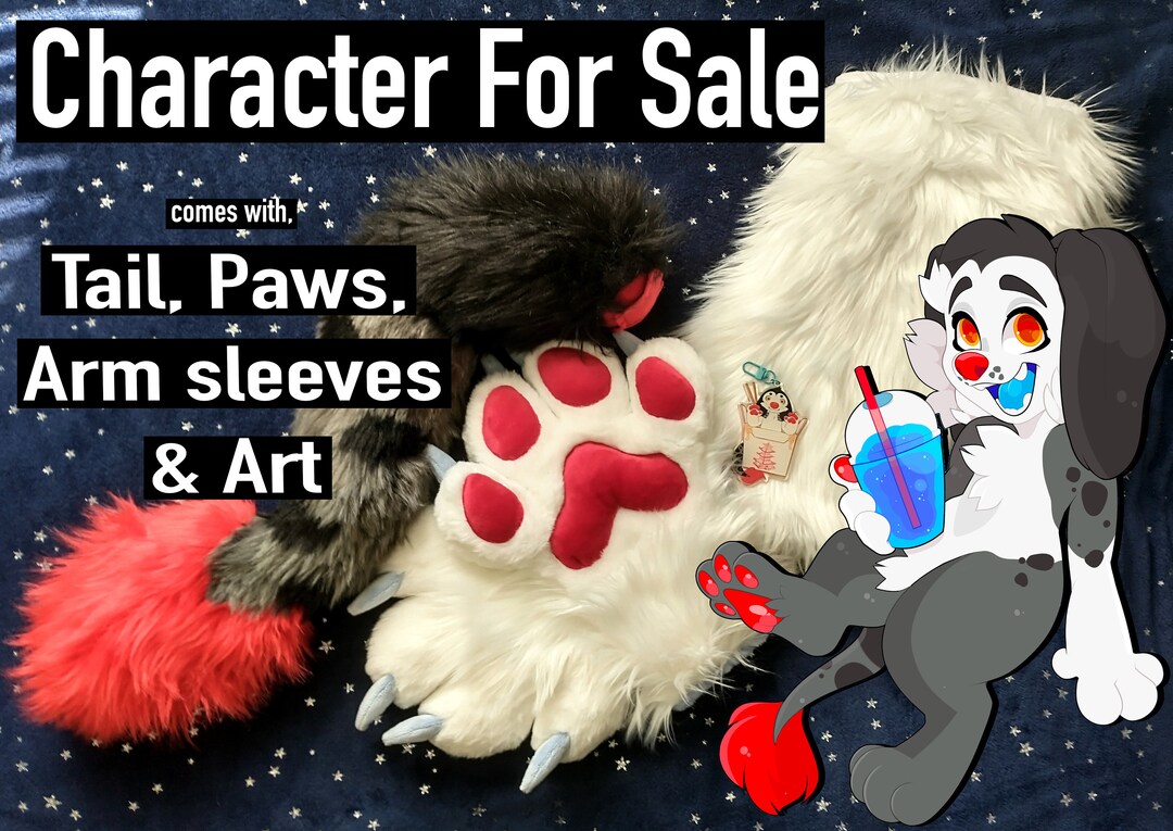 Original Furry Character Art Tail Arm Sleeves and Fursuit - Etsy UK