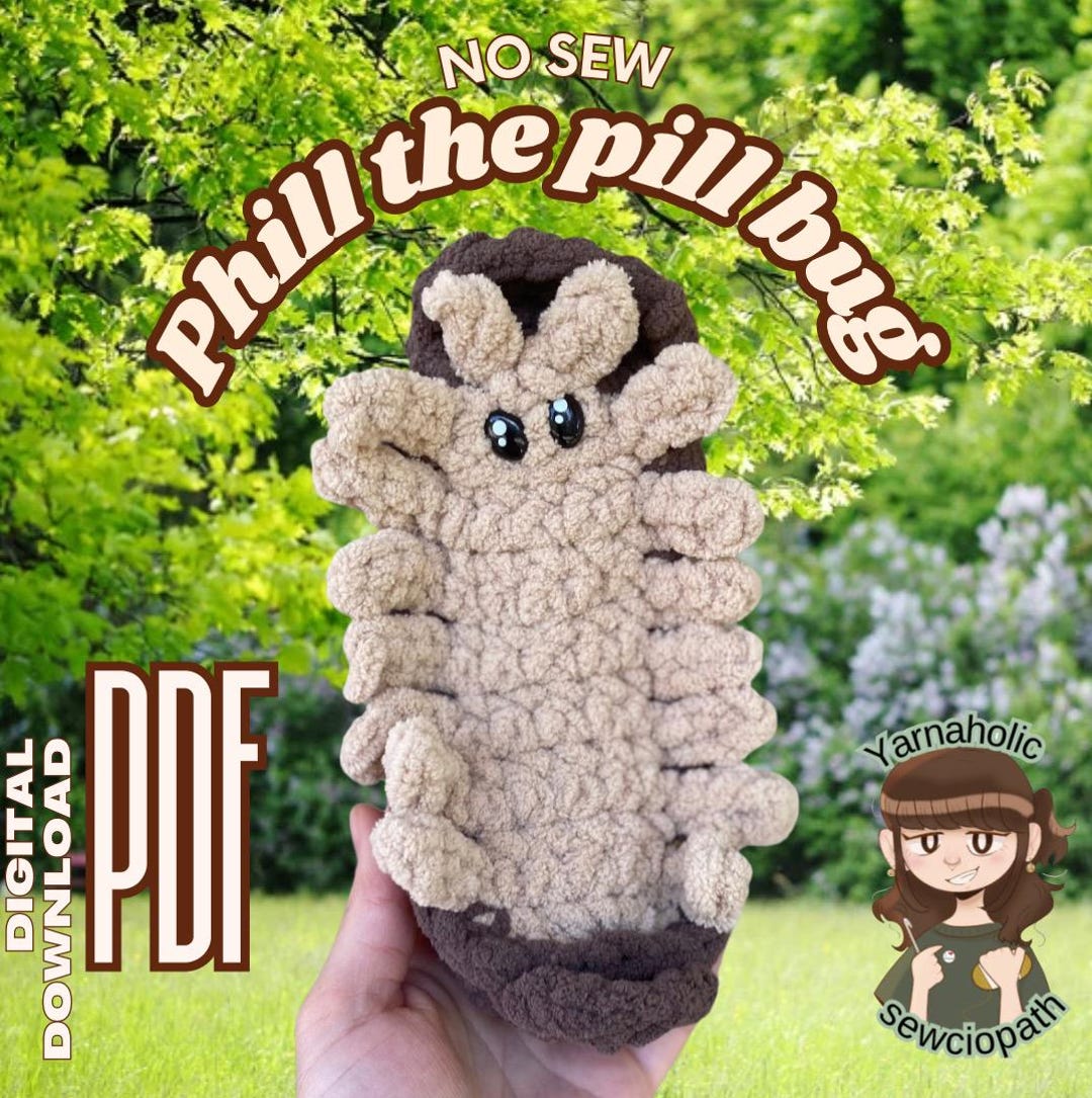 No Sew Pill Bug Crochet Pattern - Etsy