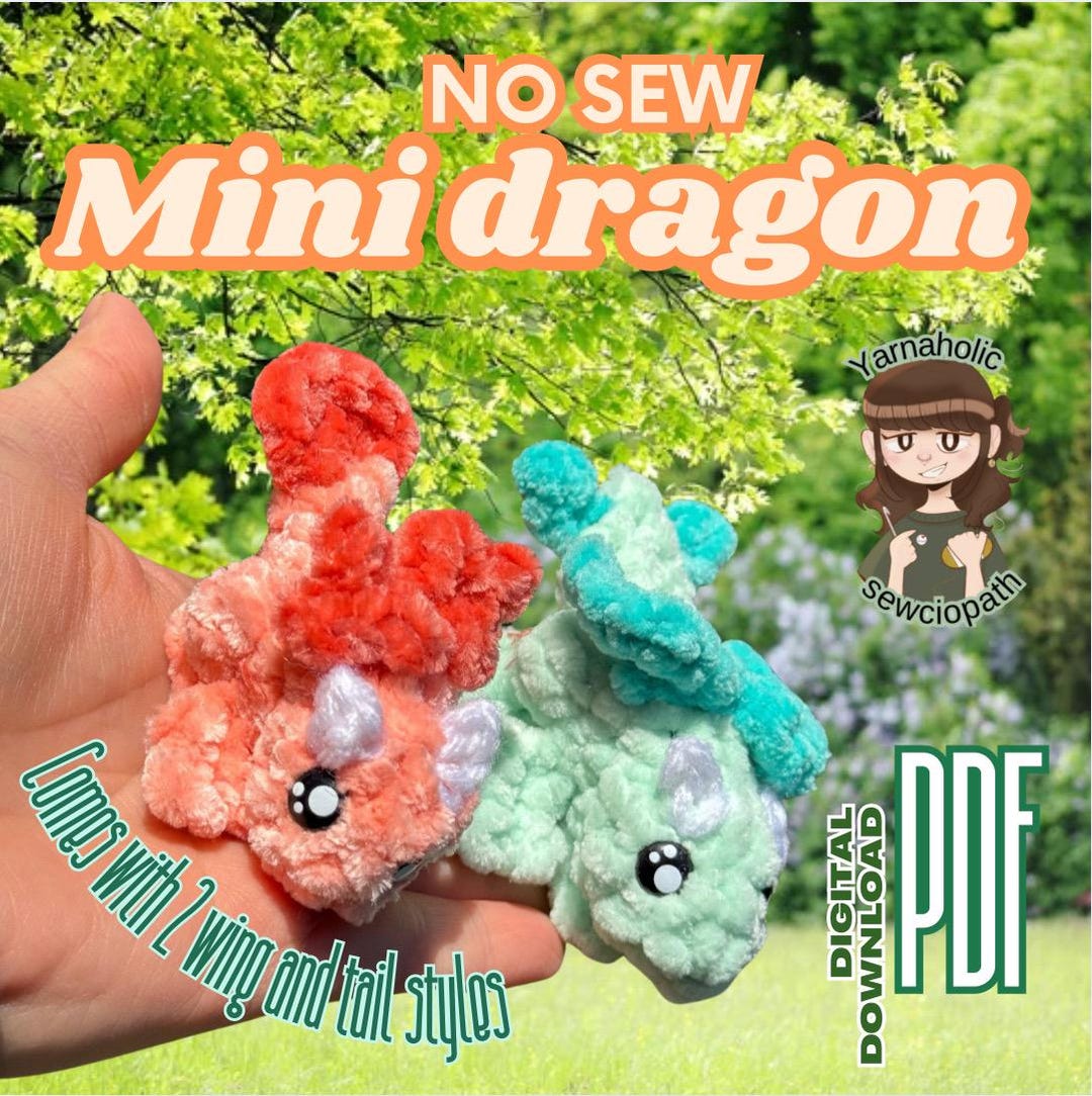 Mini Dragon Crochet Pattern - Etsy