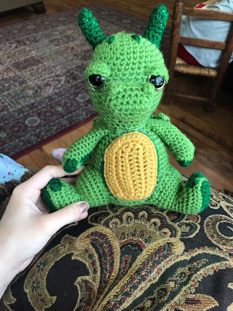 Momma Dragon and Baby Crochet Pattern - Etsy