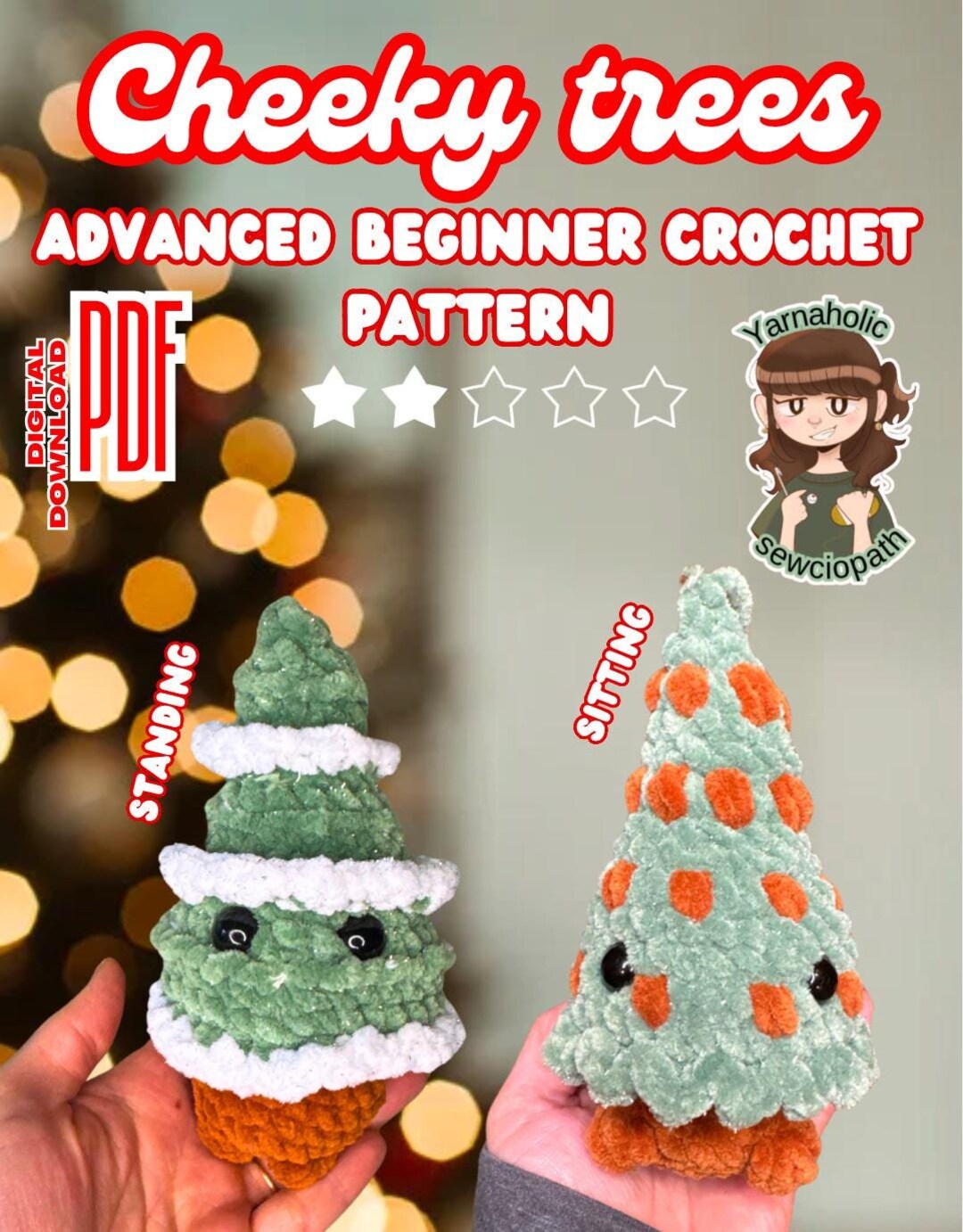 Cheeky Trees Crochet Pattern - Etsy