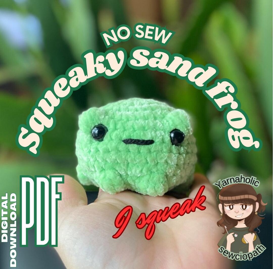 Squeaky Sand Frog Crochet Pattern - Etsy