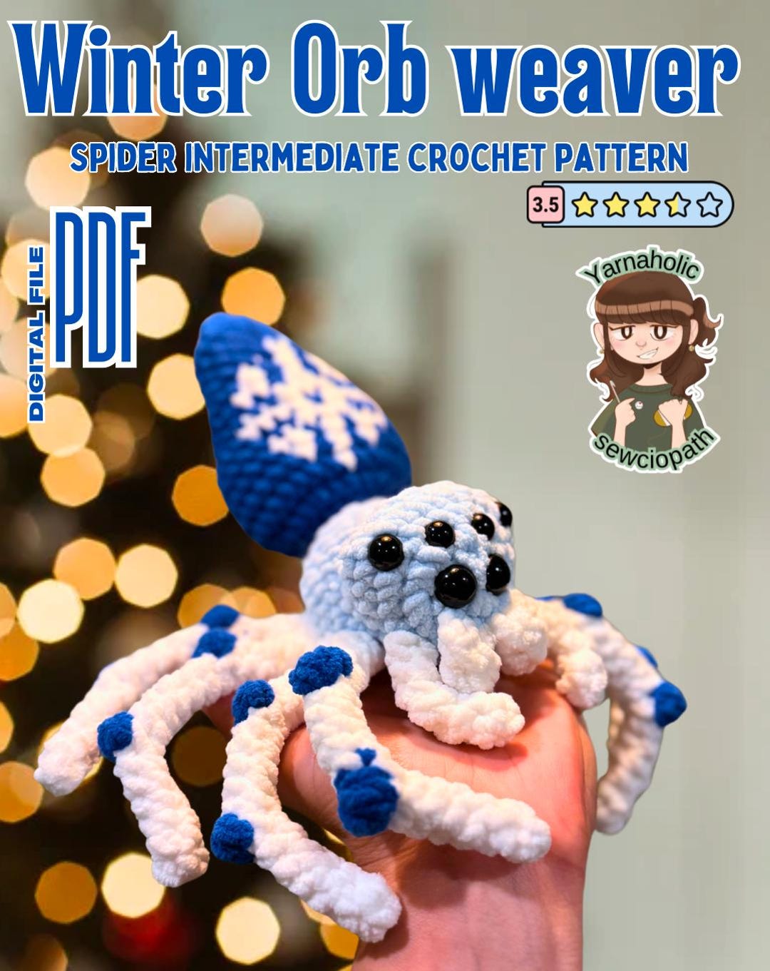 Winter Orb Weaver Spider Crochet Pattern - Etsy