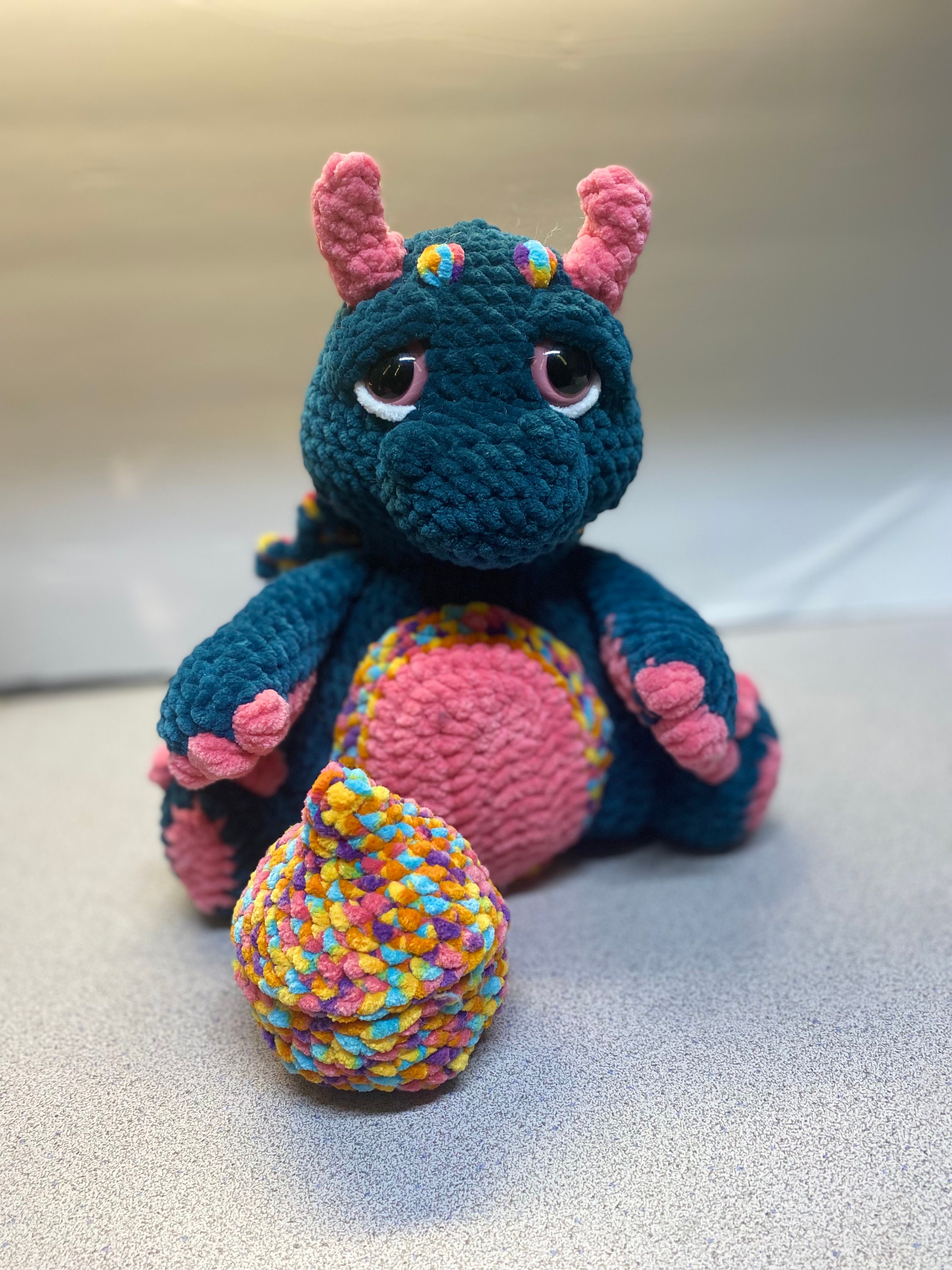 Momma Dragon and Baby Crochet Pattern - Etsy