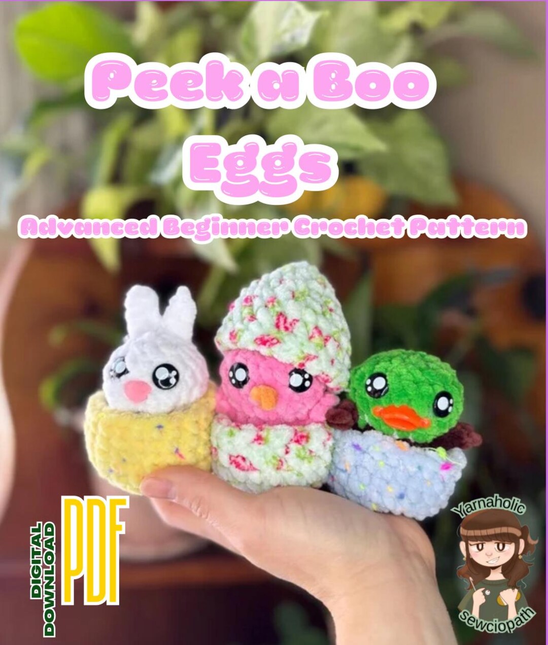 Peek A Boo Eggs Crochet Pattern - Etsy