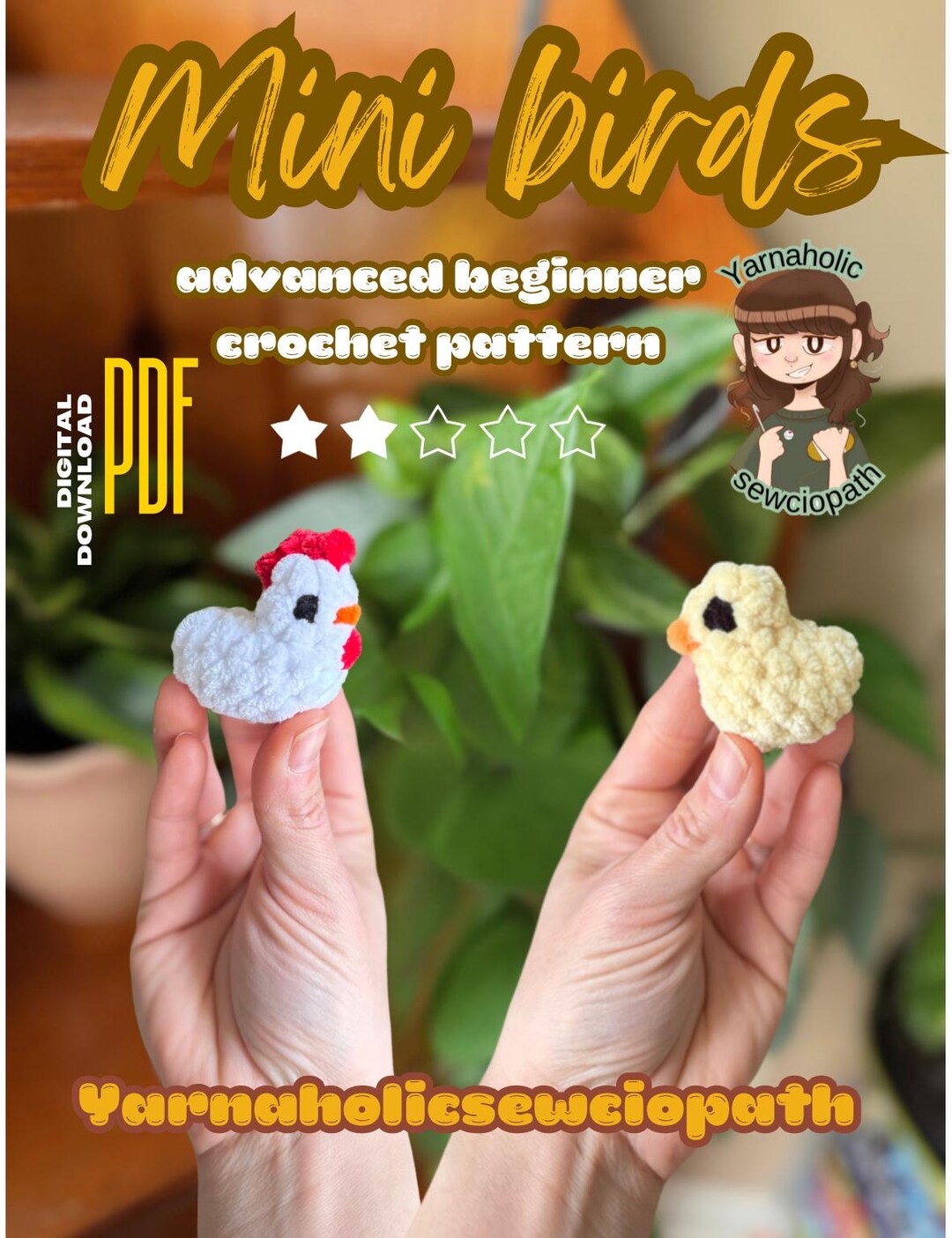 Mini Birds Keychain Crochet Pattern - Etsy