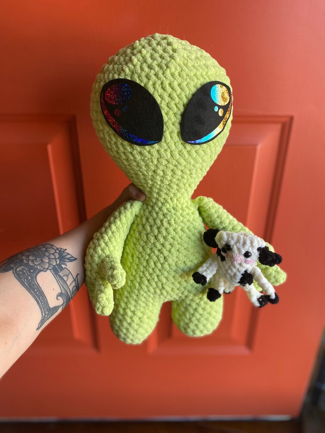 Crochet Alien and Cow Plush Pattern - Etsy